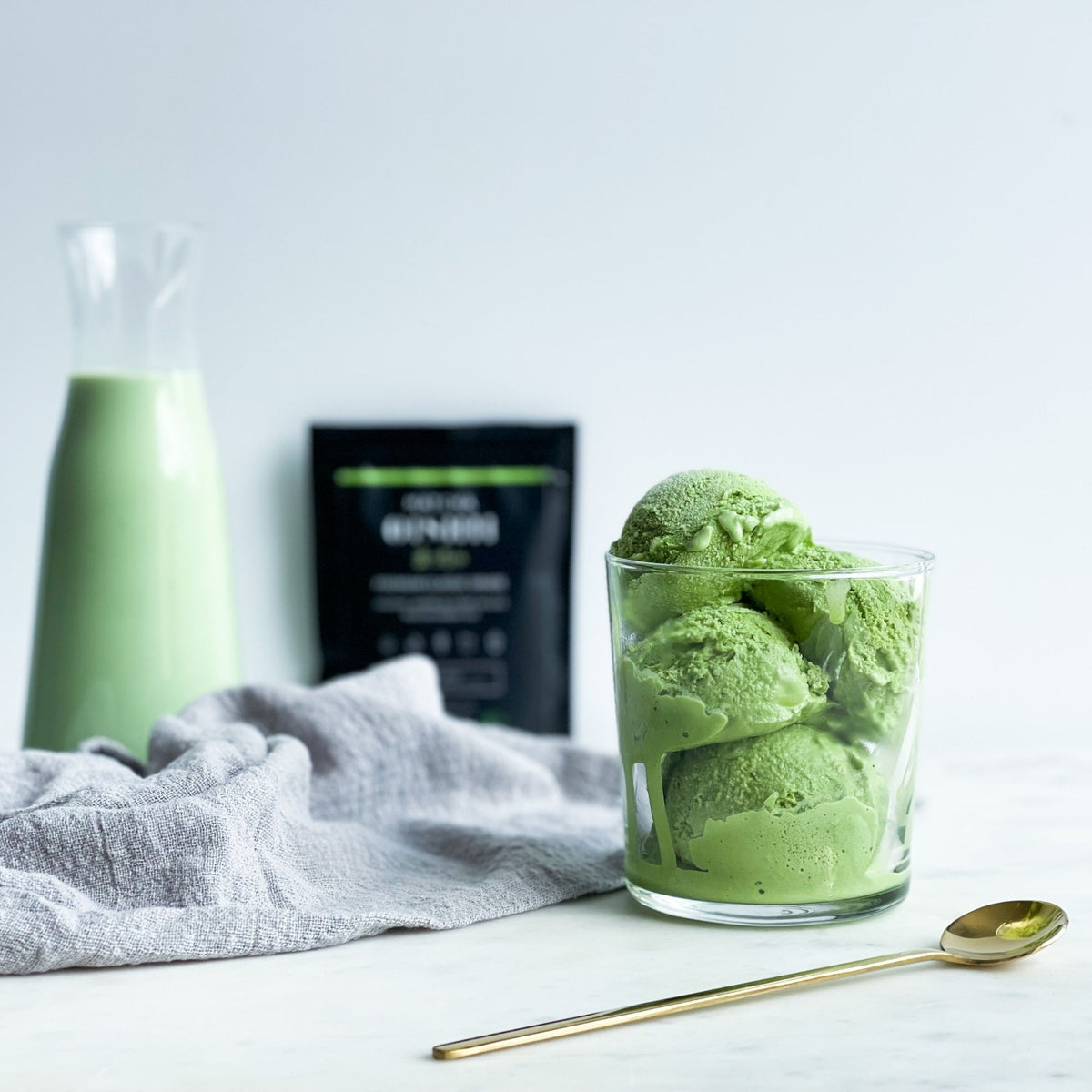 Matcha Green Tea Ice Cream Easy Recipe 3 Steps - Matcha Oishii