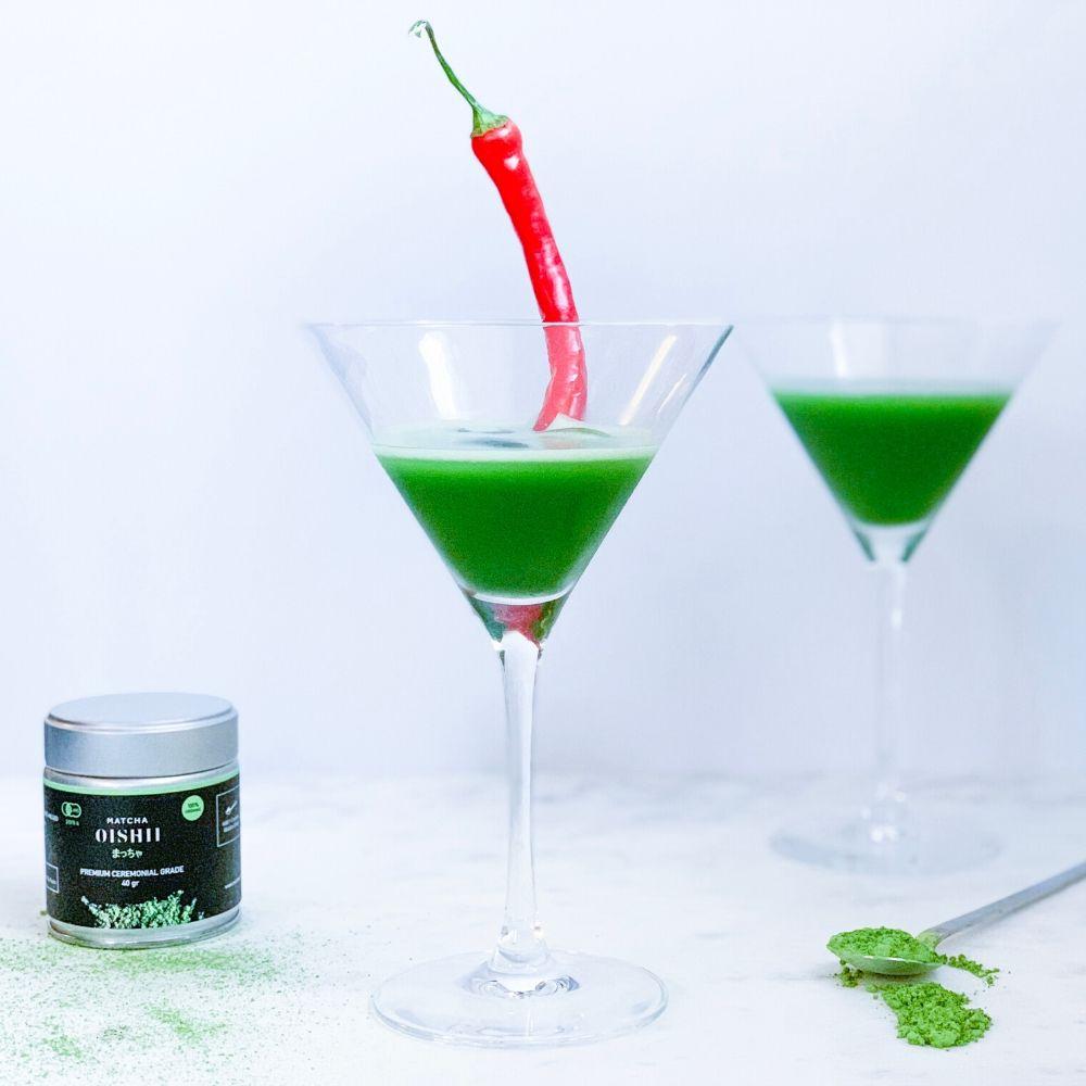 Matcha Cocktail Lemon Drop Martini - Matcha Oishii